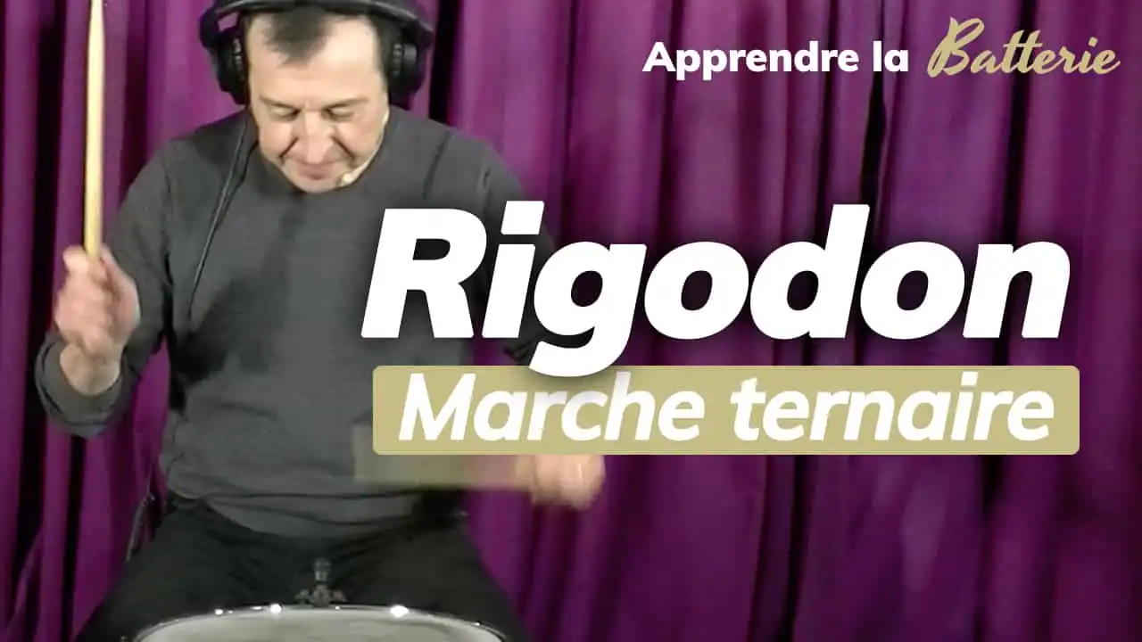 Apprendre le Rigodon (marche de caisse claire ternaire) - Académie Puchol